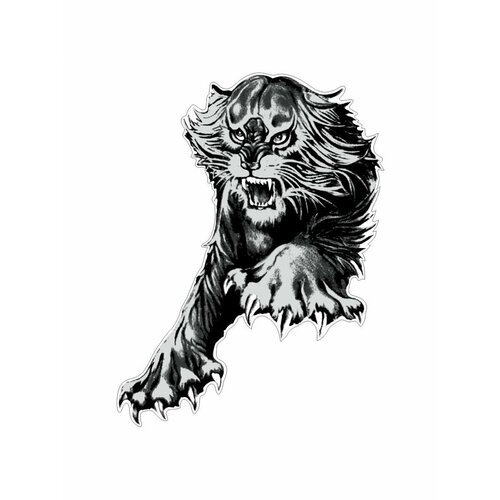 Портрет звери цветные "Тигр с лапой", 170-110мм малый, Арт рэйсинг