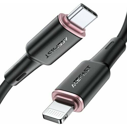 Кабель ACEFAST C2-01 USB Type-C/Lightning для подзарядки/передачи данных, чёрный