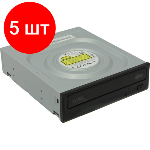 Комплект 5 штук, Привод для ПК LG DVD-RW (GH24NSD5. ARAA10B) внутренний 5.25, SATA