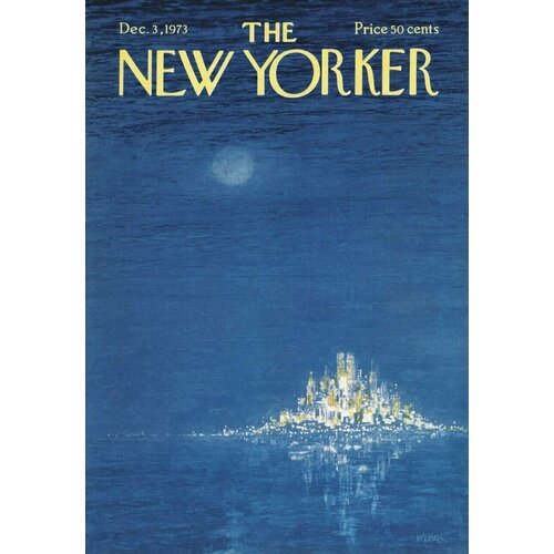 Плакат, постер на бумаге The New Yorker (Dec. 3, 1973). Размер 21 х 30 см