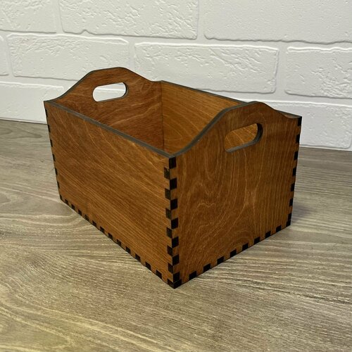 Ящик деревяный для хранения PinePeak / коробка для хранения вещей / деревянный ящик