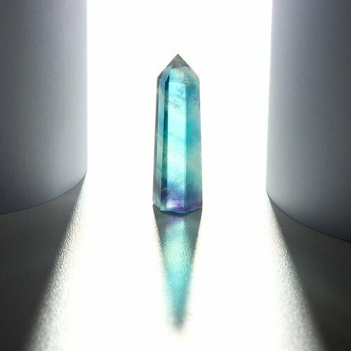 Кристалл из натурального камня «Фиолетовый флюорит», высота: от 3 до 4 см (комплект из 5 шт)