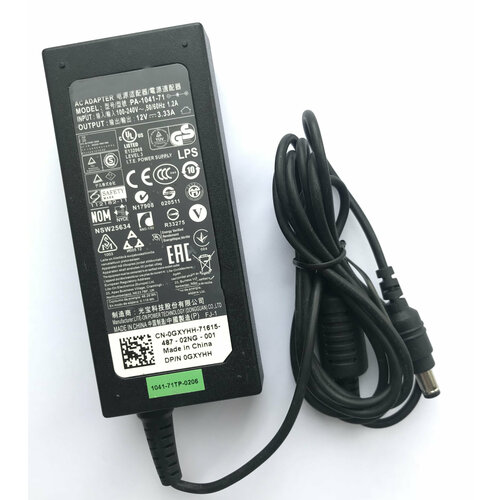 PA-1041-71 Адаптер блок питания для ЖК монитора DELL ADP-40DD B PA-1041-71 PA-1041-81 12V-3.33A 40W