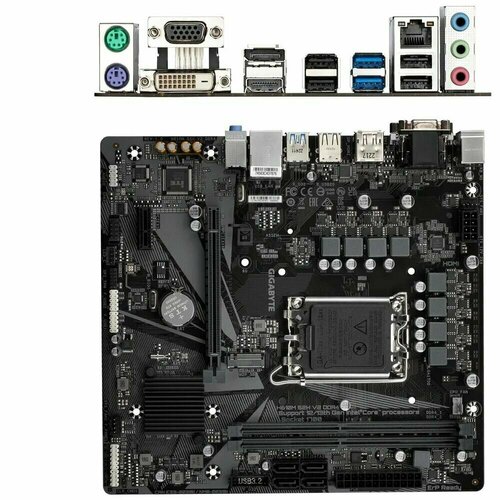 Материнская плата Gigabyte H610 LGA1700 DDR4 ( H610M S2H V2 DDR4 ) mATX, Ret