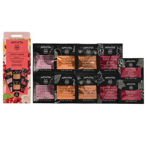 Apivita Express Beauty Набор Vitality Snack экспресс-масок для лица Антивозраст 1 уп