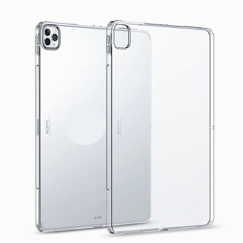 Чехол-накладка силиконовый для планшета Apple iPad Pro 5 12.9 (2022)/ Прозрачный чехол на Айпад, ультратонкий / прозрачный