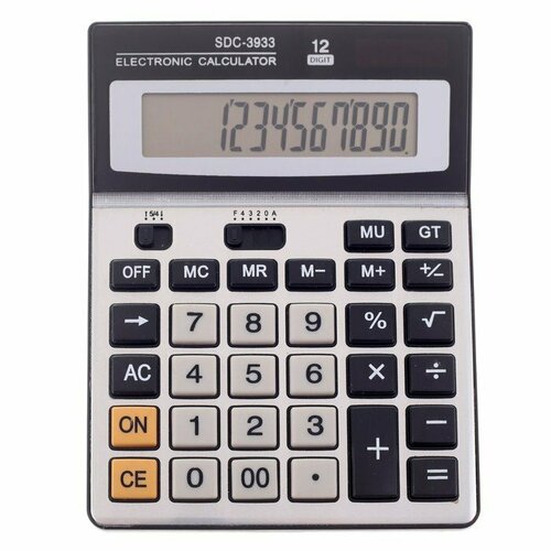 Калькулятор настольный, 12 - разрядный, SDC - 3933 (комплект из 2 шт)