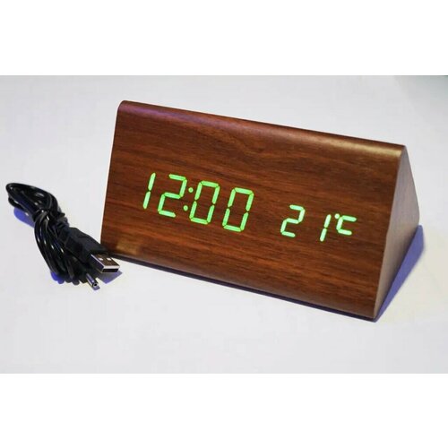 Часы с термометром "VST-861" с термометром, будильником и голосовой активацией