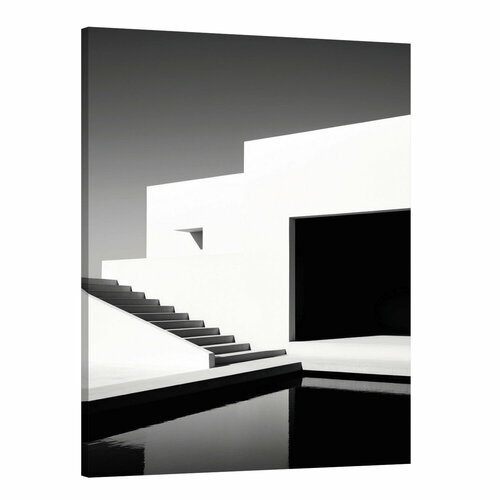 Интерьерная картина 50х70 "Игра форм: минимализм в искусстве"