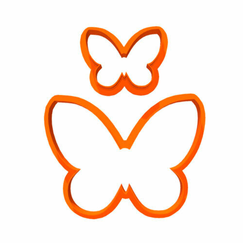 Набор форм (вырубок) «Бабочки №2» 5см, 10 см (Lubimova)