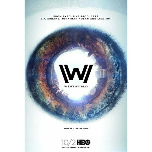 Плакат, постер на бумаге Мир Дикого Запада (Westworld), Джонатан Нолан, Джонни Кэмпбелл, Ричард Дж. Льюис. Размер 21 х 30 см