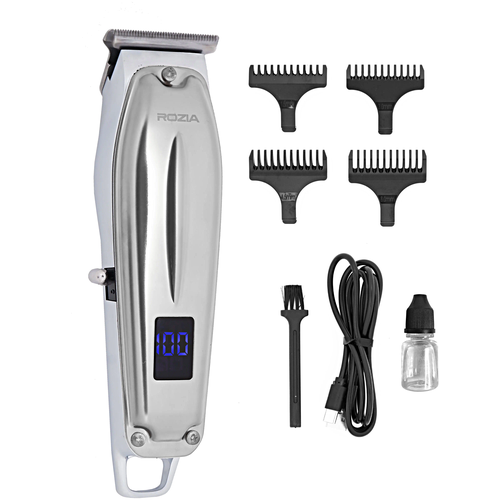 Машинка для стрижки волос HQ-353, Профессиональный триммер для стрижки волос, для бороды, усов, Серебристый