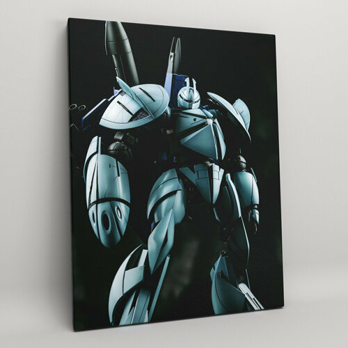 Картина на холсте (интерьерный постер) "Аниме - Gundam", с деревянным подрамником, размер 45x60 см