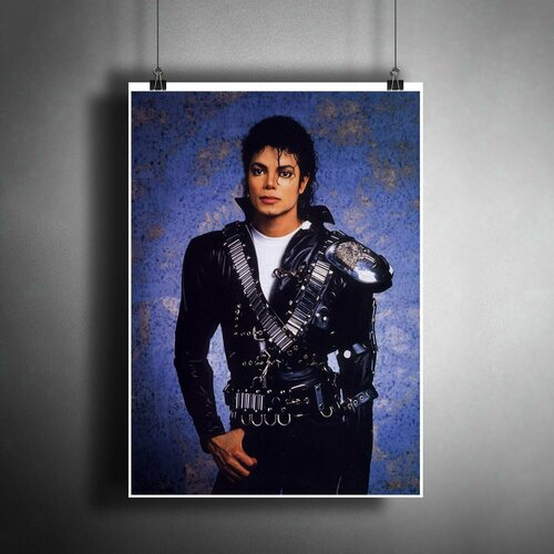 Постер плакат для интерьера "Музыка: Американский певец Майкл Джексон. Король поп-музыки Michael Jackson"/ A3 (297 x 420 мм)