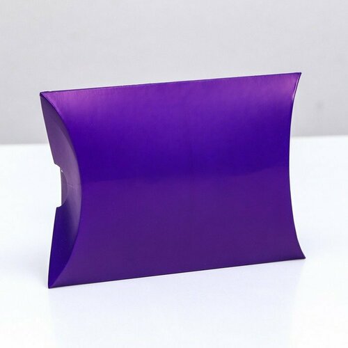 Коробка складная, подушка, фиолетовая, 15 х 11 х 3 см, (комплект из 100 шт)