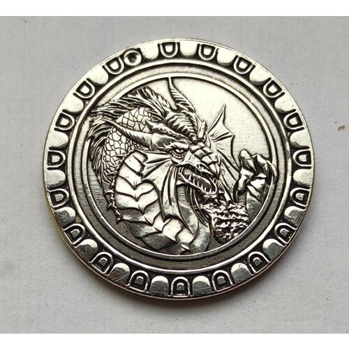 Монета Дракон /глаз 2024, никель