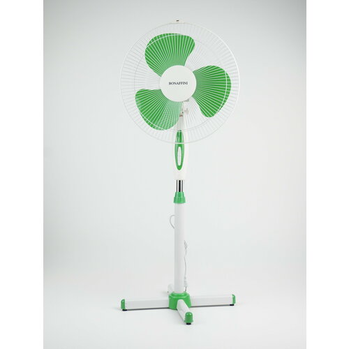 Напольный вентилятор Bonaffini ELF-0006 диаметр 40 см, 40 Вт, цвет белый/зеленый