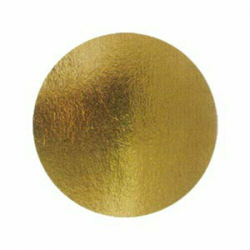 Подложка картонная 0,8мм круглая золото d-12см уп/10шт
