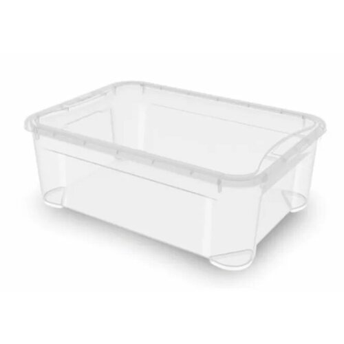 Ящик бытпласт Кристалл, 55,5х39х19 см, 40 л, для бытовых нужд, пластик, с крышкой