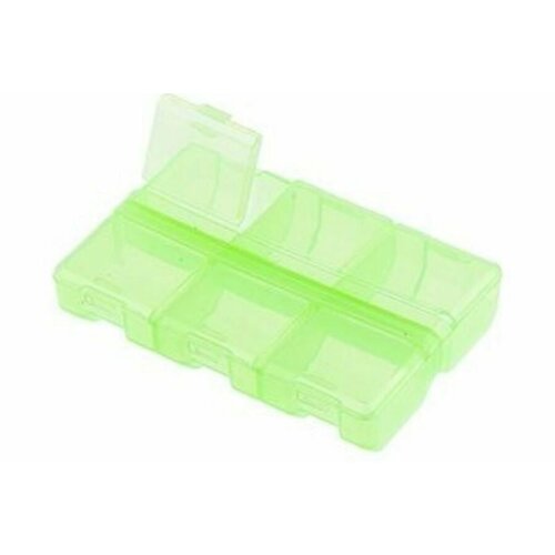 Коробка пластиковая для мелочей GAMMA, прямоугольный, 6 cекций, салатовый, 1шт