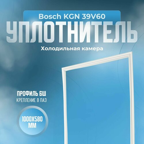 Уплотнитель для холодильника KGN 39V60. (Холодильная камера), Размер - 1000x580 мм. БШ