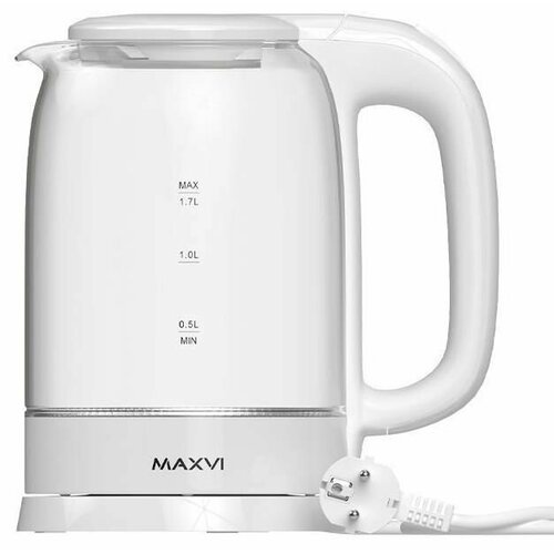 Электрический чайник MAXVI KE1741G white, 1.7л, 2200Вт