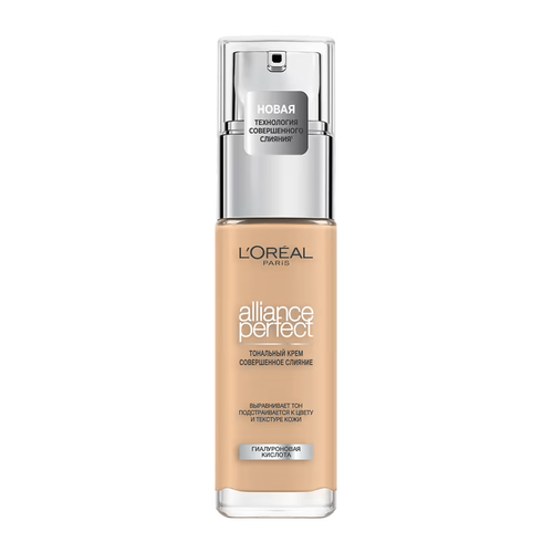 L'Oreal Paris, Тональный крем ALLIANCE PERFECT СОВЕРШЕННОЕ СЛИЯНИЕ обогащенный гиалуроновой кислотой, тон 3.D / 3.W, SPF 16, 30 мл