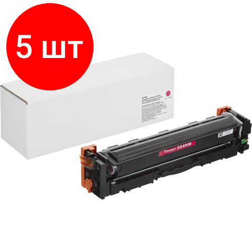 Комплект 5 штук, Картридж лазерный Retech Canon 054 H M пур. для Canon 621Cw/MF641Cw/MF643Cdw