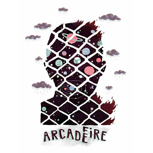 Плакат, постер на бумаге Arcade Fire/Аркейд Файр/музыкальные/поп исполнитель/артист/поп-звезда/группа. Размер 21 х 30 см