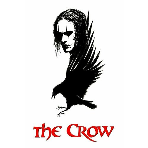 Плакат, постер на холсте к фильму the crow. Ворон кино 1994. Размер 21 х 30 см