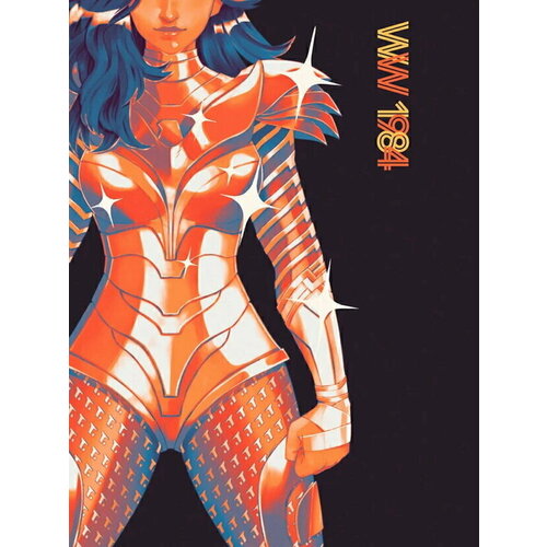 Плакат, постер на бумаге Wonder Woman /Чудо-женщина/искусство/арт/абстракция/творчество. Размер 30 х 42 см