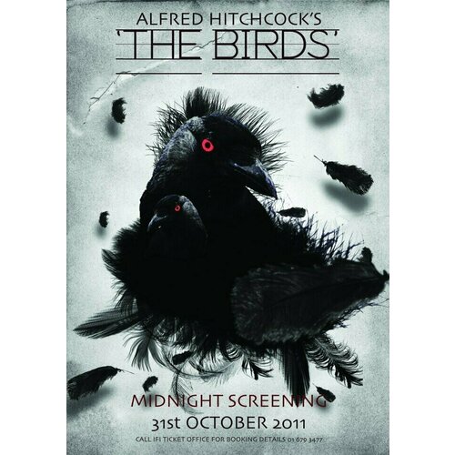 Плакат, постер на бумаге The Birds/Птицы. Размер 21х30 см