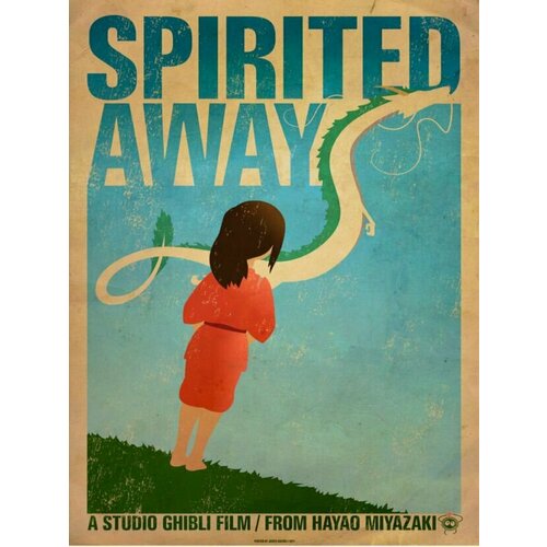 Плакат, постер на холсте Spirited Away, Унесенные призраками. Размер 30 х 42 см