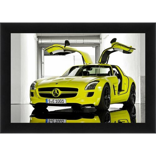Плакат, постер на бумаге Мерседес Бенц чайка (Mercedes-Benz). Размер 21 х 30 см