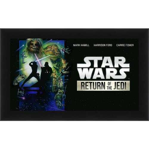 Плакат, постер на бумаге Звёздные войны. Эпизод VI: Возвращение джедая. Размер 21 х 30 см