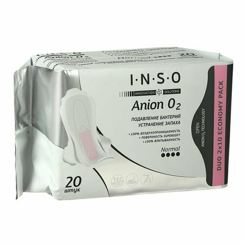 Прокладки «INSO» Anion O2, normal, 20 шт. (комплект из 3 шт)