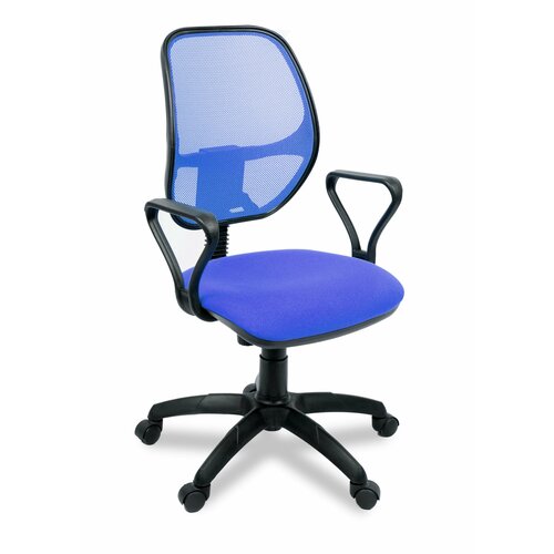 Компьютерное офисное кресло Мирэй Групп Марс самба ПК, ткань, Синее