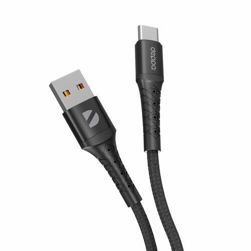 Дата-кабель Armor USB – Type-C, 1 м, черный, Deppa, Deppa 72516