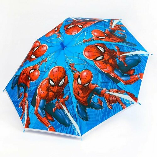 Зонт-трость Marvel, красный, голубой