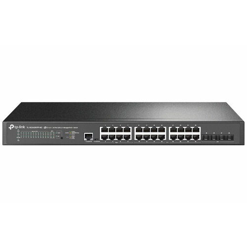 Коммутатор TP-Link JetStream TL-SG3428XPP-M2 /PoE 500Вт./Управляемый Layer 2