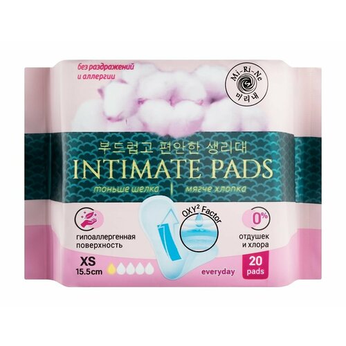 Ежедневные быстровпитывающие гигиенические прокладки / Mi-Ri-Ne Everyday Intimate Pads XS