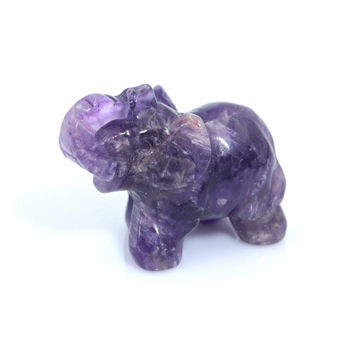 Фигурка Слон из натурального камня, аметист