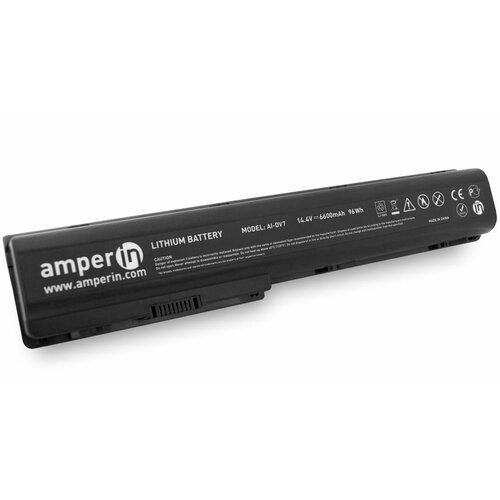 Аккумуляторная батарея усиленная Amperin для ноутбука HP Pavilion DV7-2100 14.4V (6600mAh)