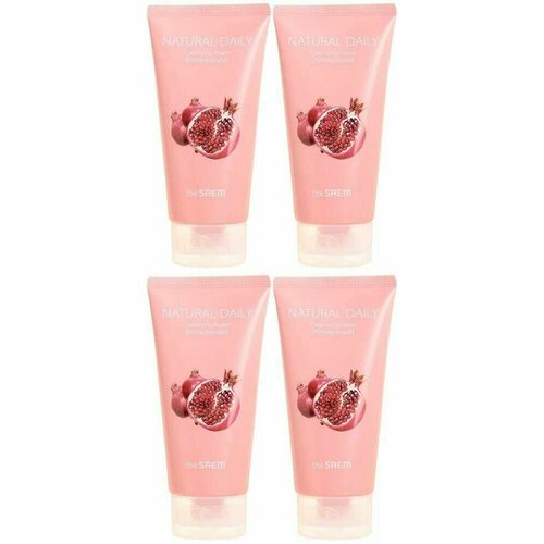 The Saem Набор пенок Natural Daily Cleansing Foam Pomegranate Set 2, 2 шт.