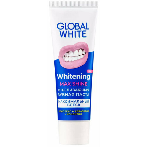 Global White~Отбеливающая зубная паста с комплексом абразивов~Whitening Max Shine