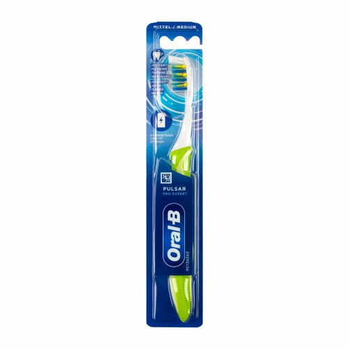 Зубная щетка с батарейным питанием Oral-b Pulsar Pro Expert Medium, зеленая, 1шт.