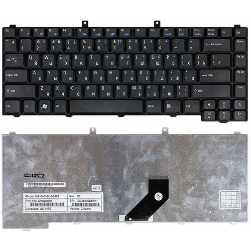 Клавиатура для ноутбука Acer PK13017200 русская, черная