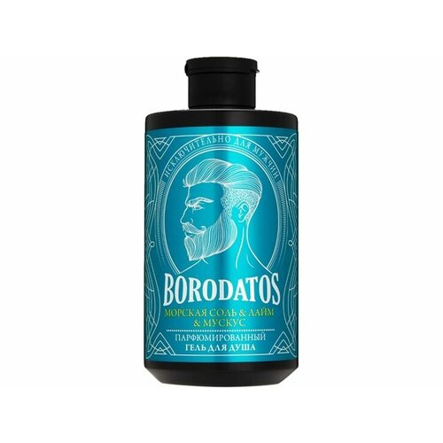 Парфюмированный гель для душа Borodatos sea salt & lime & musk
