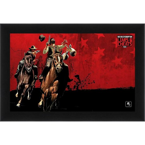 Плакат, постер на холсте Red Dead Redemption. Размер 42 х 60 см