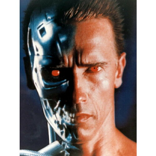 Плакат, постер на холсте Terminator/Терминатор/винтажный/ретро. Размер 21 х 30 см